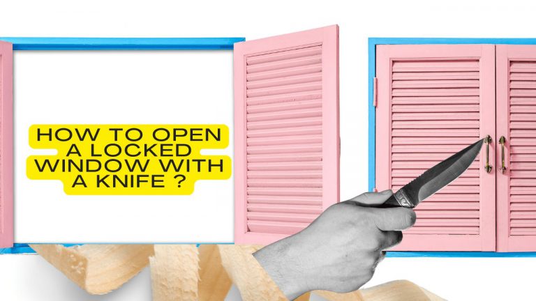 How To Open A Locked Window With A Knife - Construction How