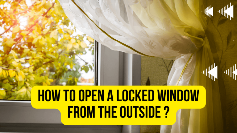 How To Open A Locked Window From The Outside - Construction How