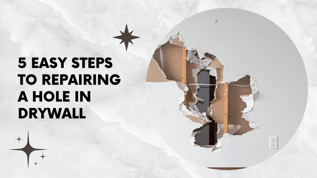 5 easy steps to repairing a hole in drywall - Construction How