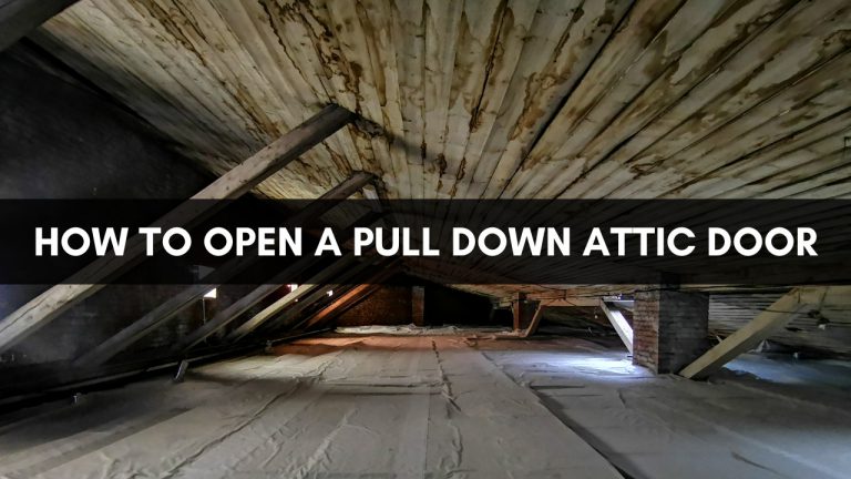 How To Open A Pull Down Attic Door - Construction How