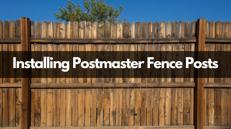 Installing Postmaster Fence Posts - Construction How